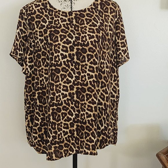 Chelsea & Theodore | Tops | Chelsea And Theodore Leopard Top Nwts ...
